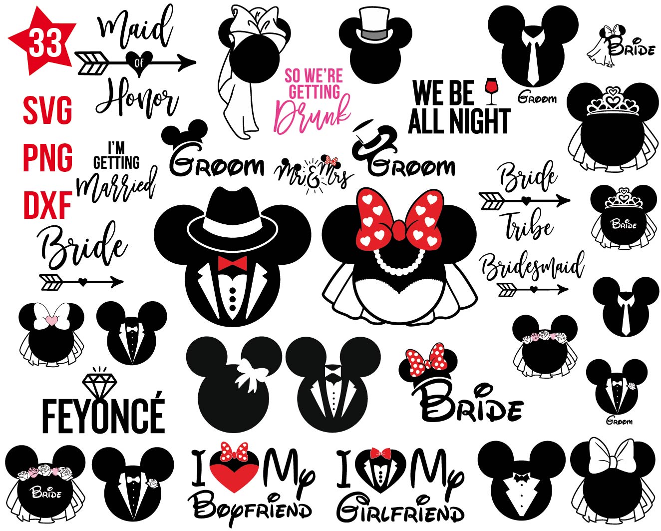 Groom and Bride svg, Groom and Bride png, Groom and Bride dxf, Groom ...