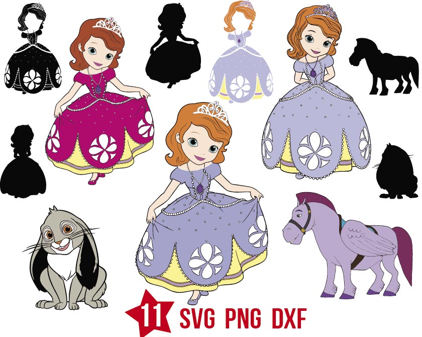 Princess Sofia Bundle svg, Sofia The First svg, Sofia The First png ...