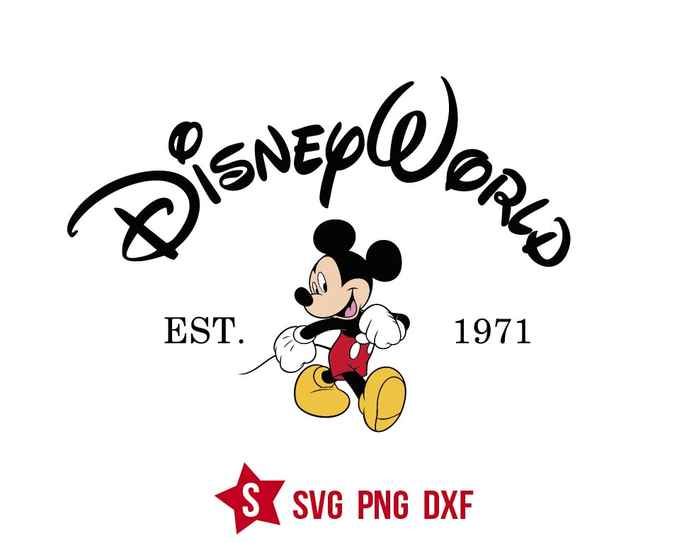 Design Mickey Magic World Est 1971 Svg Png | BOXMEDIART Svg Cut Files ...