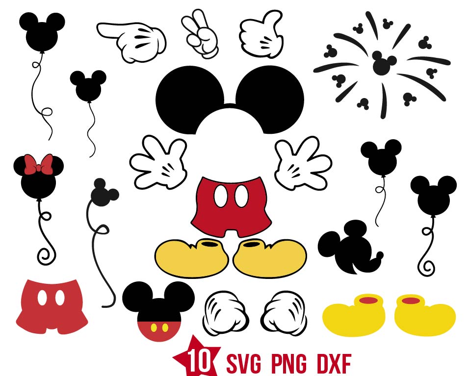 Bundle Mickey Mouse Clothes Svg Png | BOXMEDIART Svg Cut Files and Designs