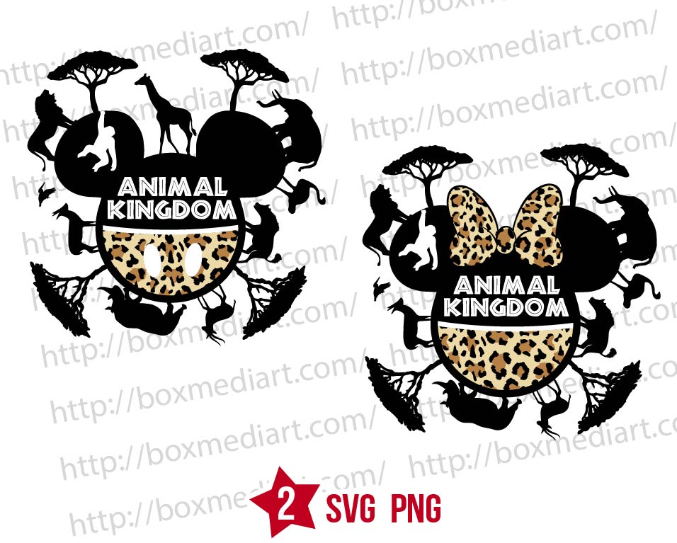 Mickey Safari Svg, Animal Kingdom Svg, Family Vacation Png | BOXMEDIART ...