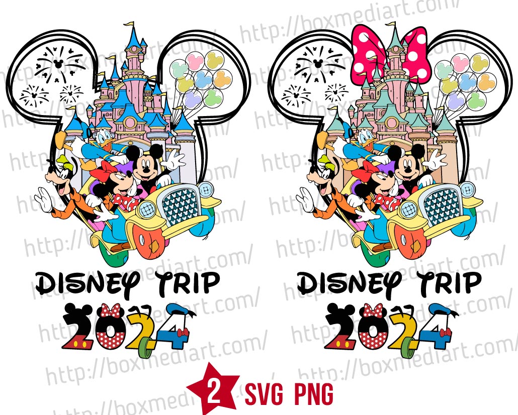 Mouse Magic Kingdom Trip Svg Png, Mickey Family Trip Svg | BOXMEDIART ...