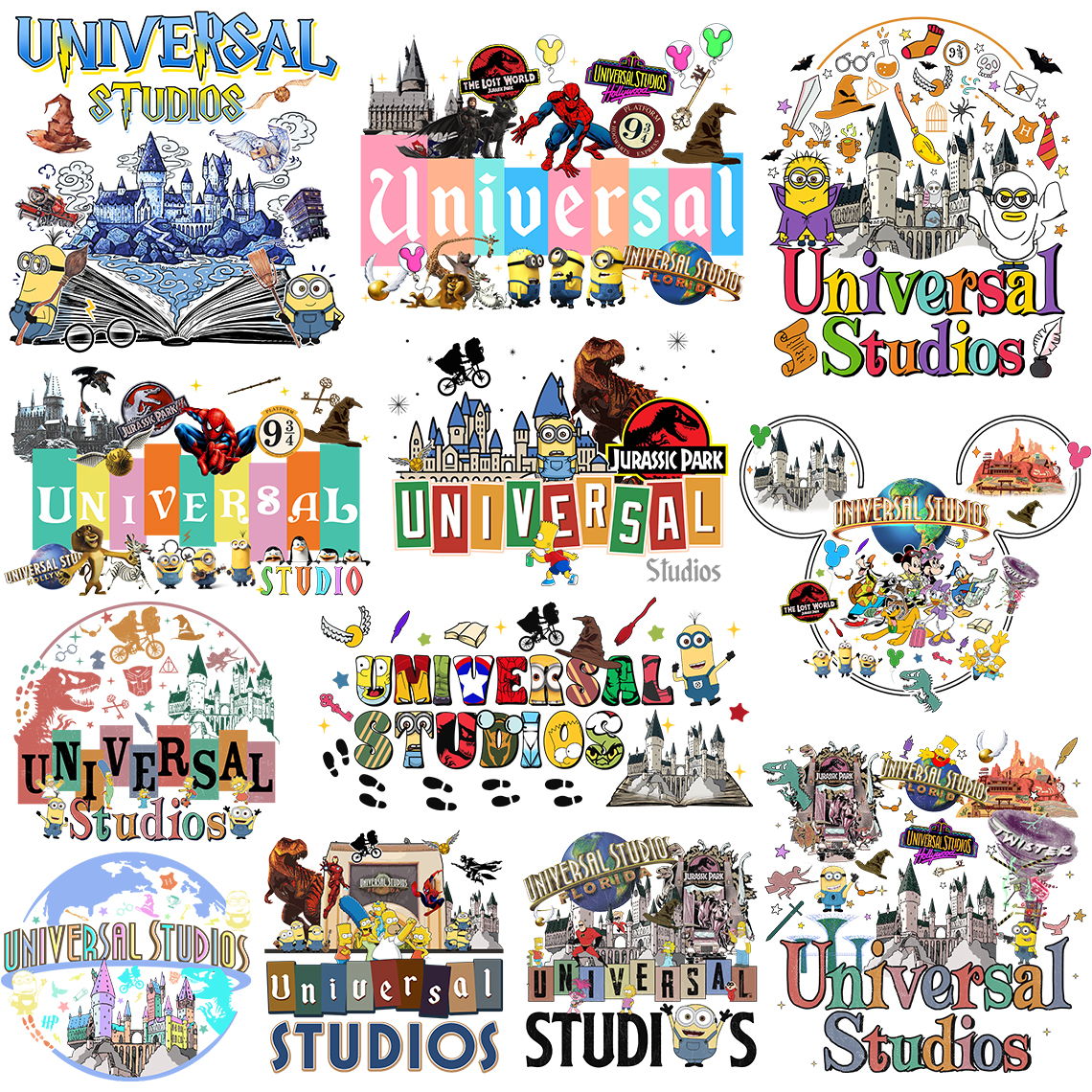 Bundle Magic Kingdom Png, Universal Studios Png, Disneyland ...